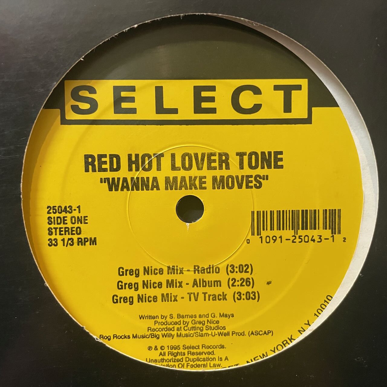 WANNA MAKE MOVES/RED HOT LOVER TONE/中古レコード通販 SOUL CLAP（ソウルクラップ）